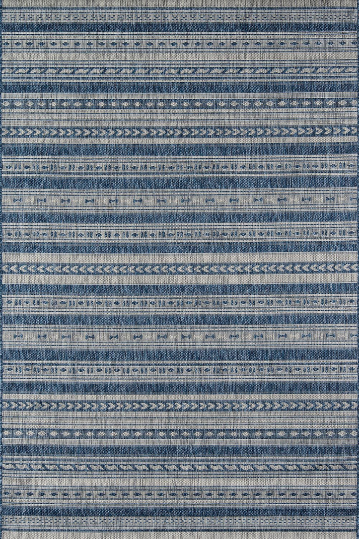 Villa Outdoor Rug Tuscany Blue | Ziba Home Design