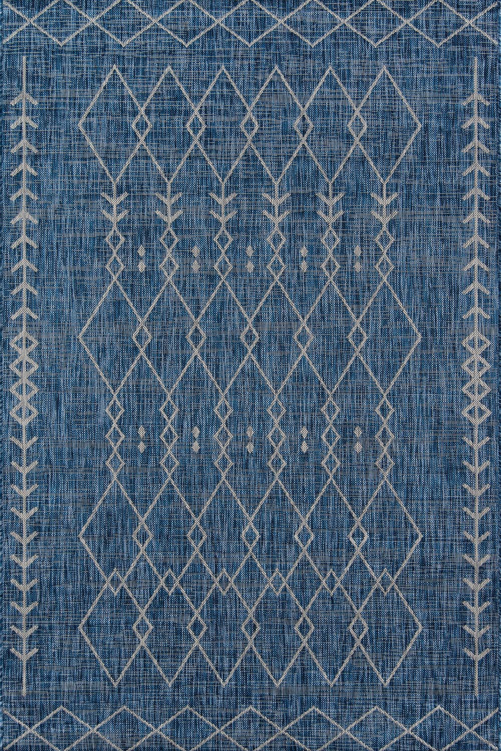 Villa Outdoor Rug Monaco Blue | Ziba Home Design